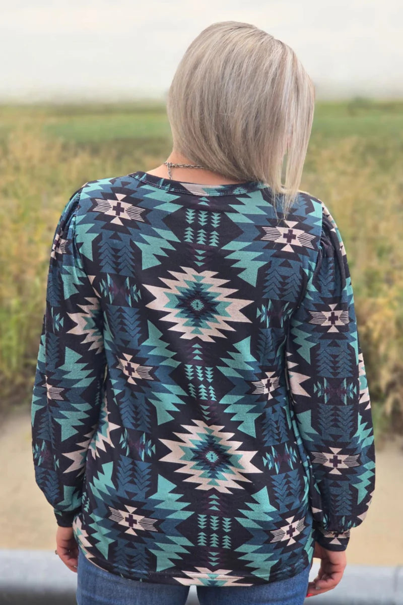 MIDNIGHT MESA TOP – The Chandelier Rose Boutique